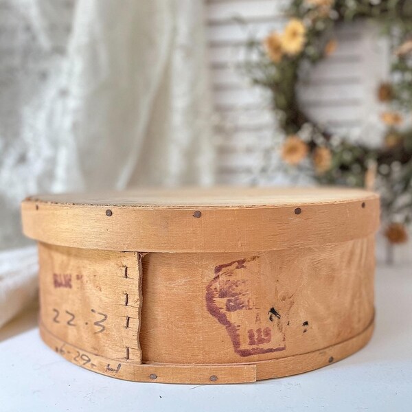 Vintage Cheese Box - Etsy