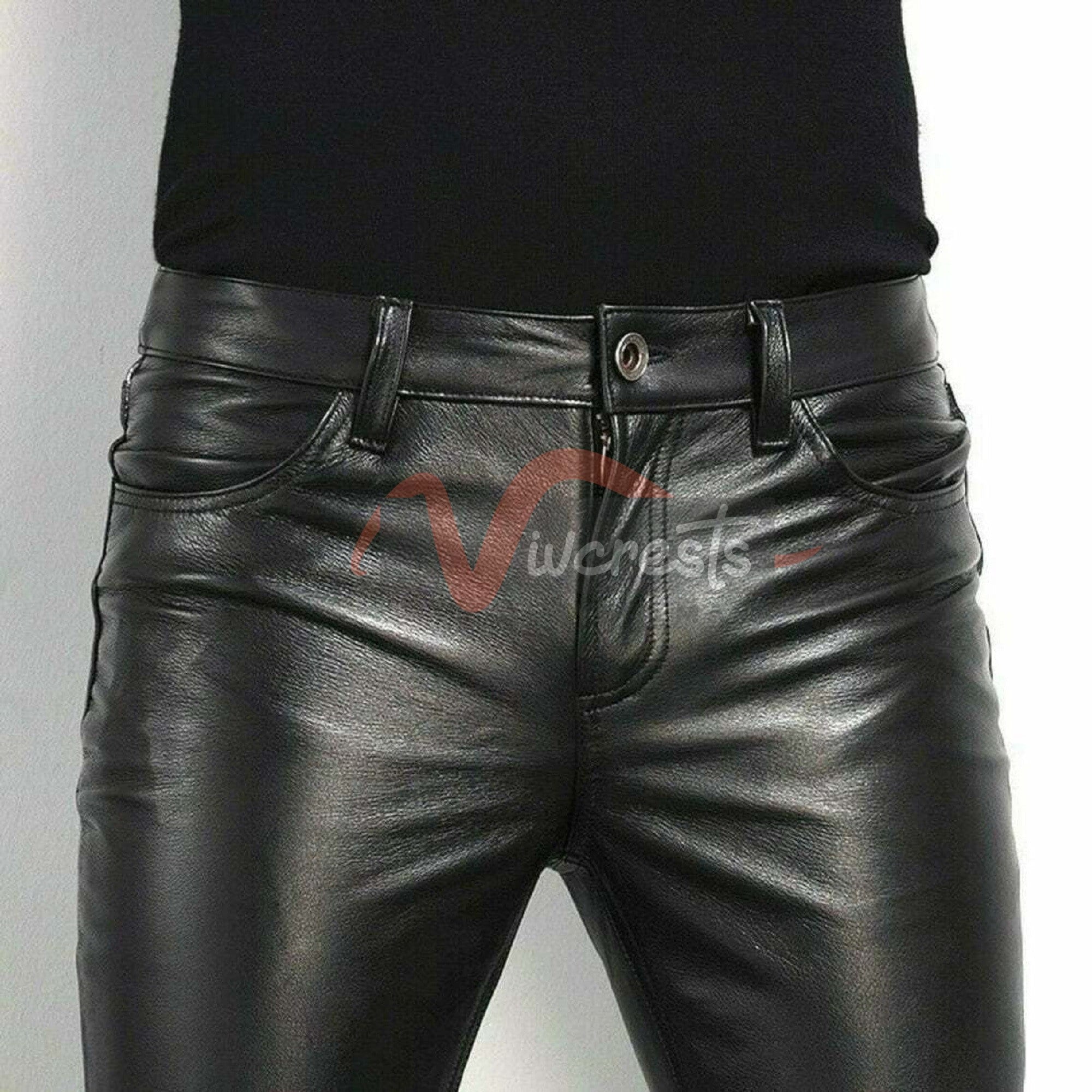 Buy leather jeans online store