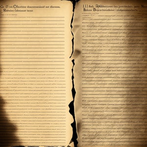 Burnt Journal Page Digital Paper: Vintage Grimoire A4 (digital Download ...