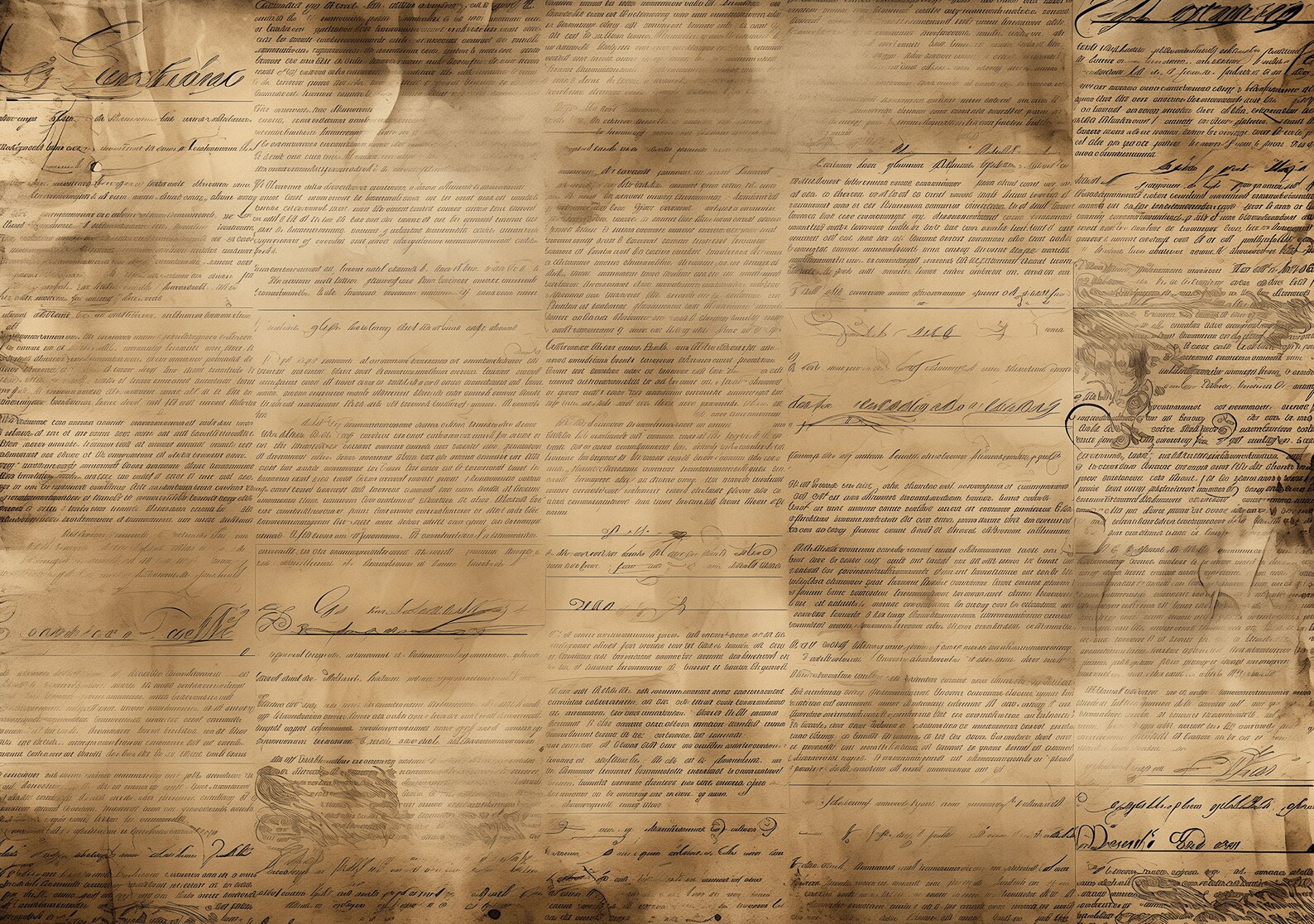 Vintage Newspaper Digital Background Paper - Vintage Stained Paper ...