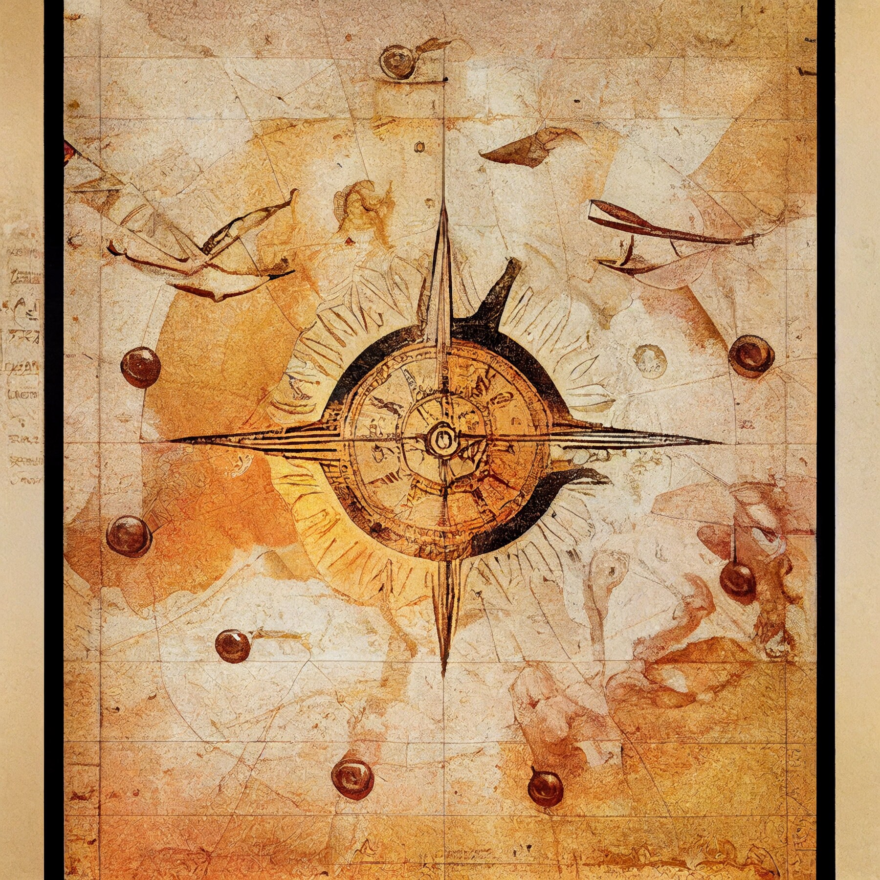 Ancient Egyptian Celestial Navigation Digital Background Paper / Junk ...