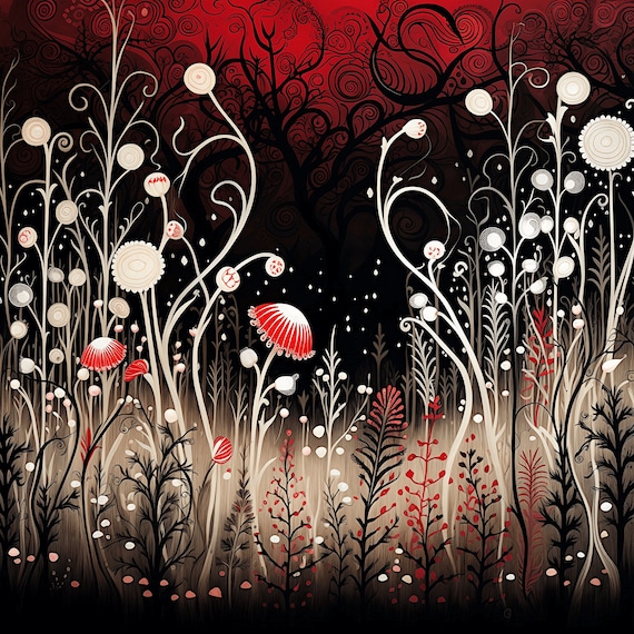 Tim Burton Style Forest