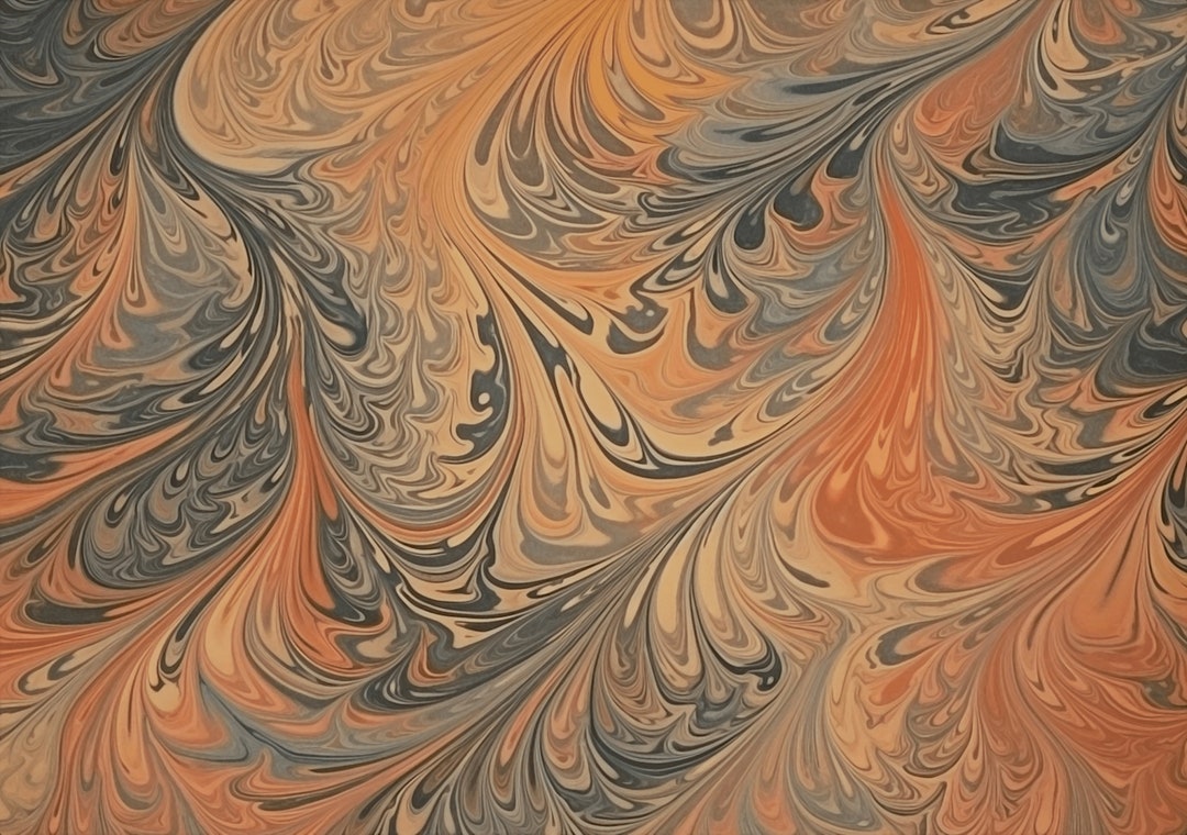 Vintage Italian Marbled Paper: Dark Vivid Colors, A4 (digital Download ...