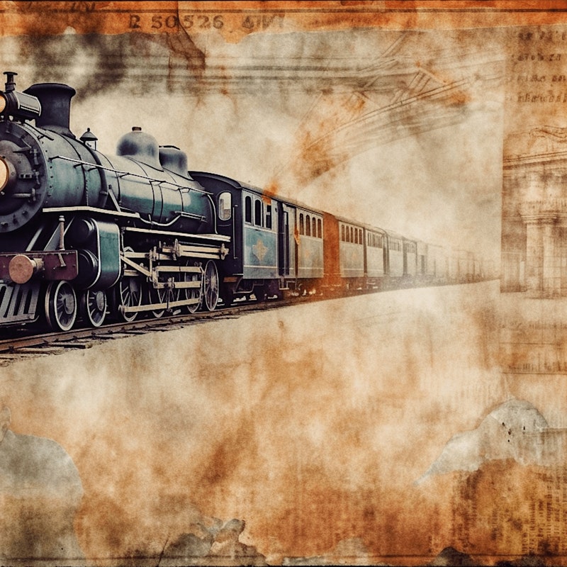 Train Scrapbook - Etsy