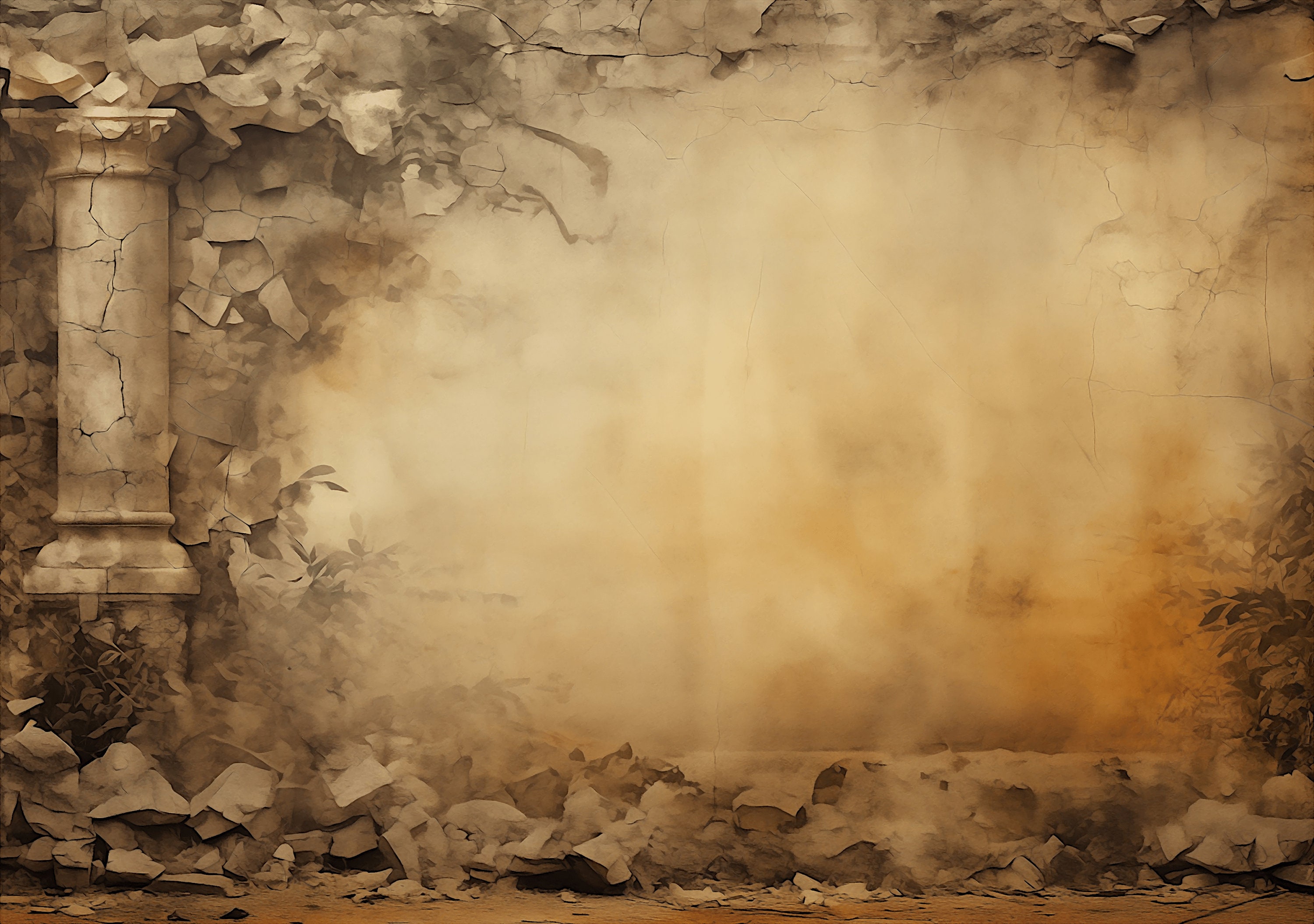 Vintage Ruins Digital Background Papers / Junk Journal / Scrapbooking ...