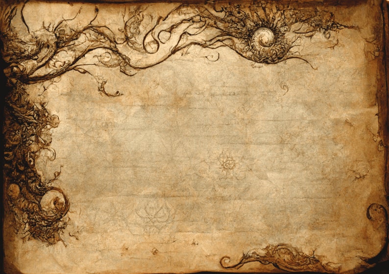 Vintage Grimoire Paper: Blank Spell Pages for Junk Journals (digital ...