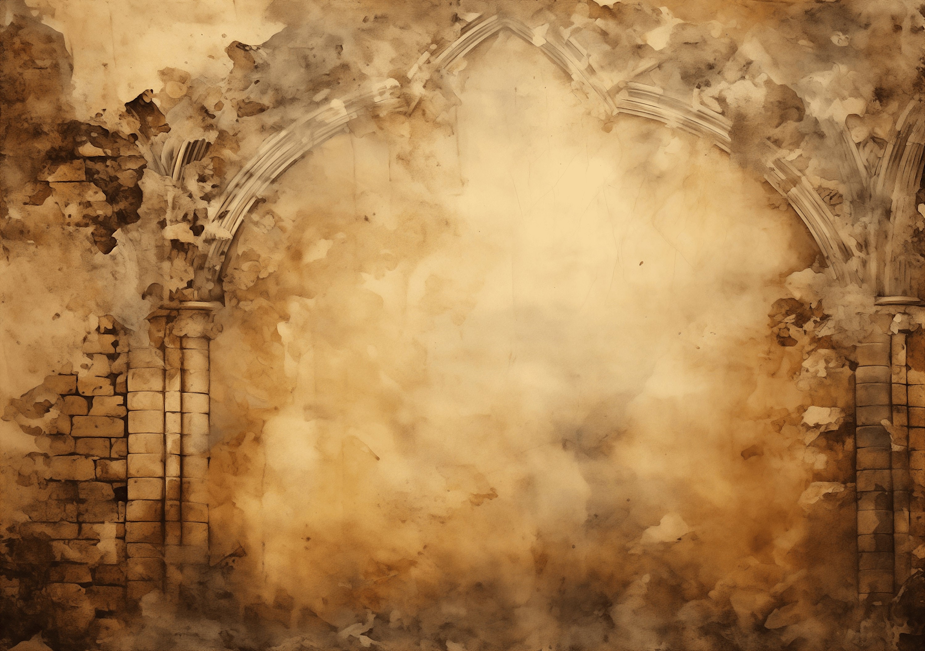 Vintage Ruins Digital Background Papers / Junk Journal / Scrapbooking ...