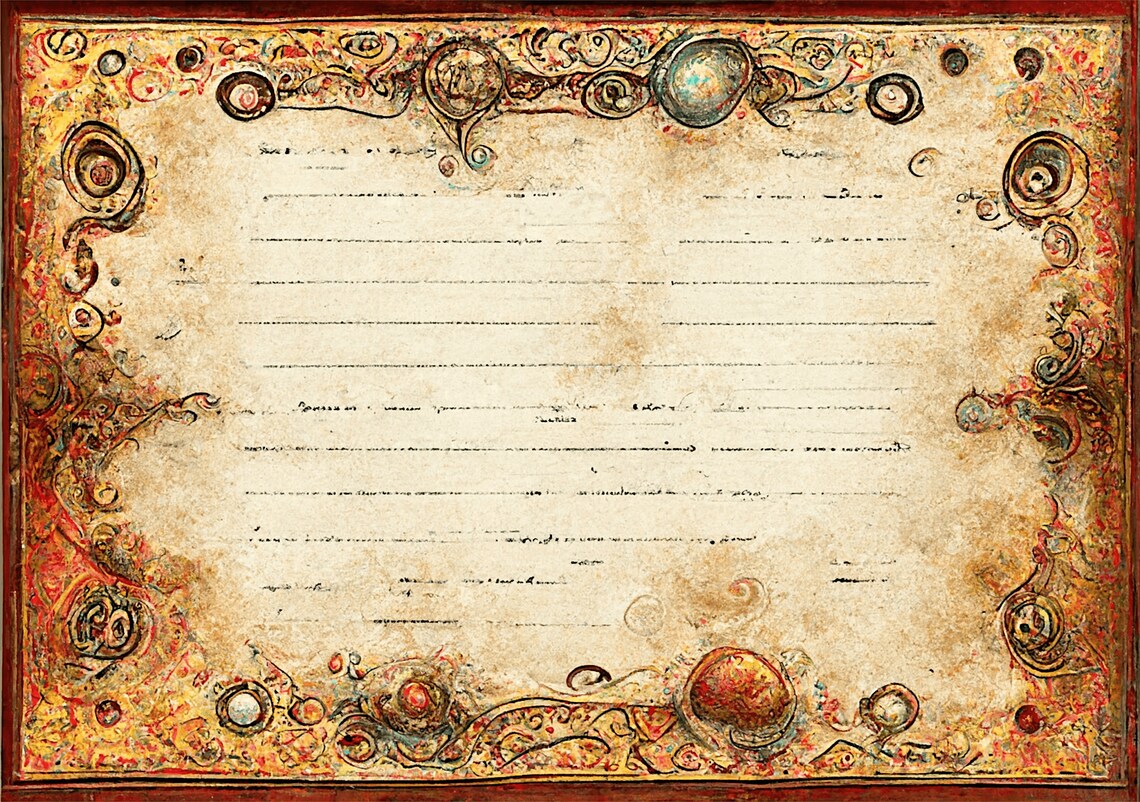 Red Grimoire Paper: Witch Spell Page for Junk Journals (digital ...