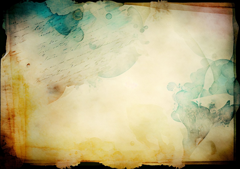 Vintage Underwater / Ocean / Sea Digital Background Paper / Junk ...