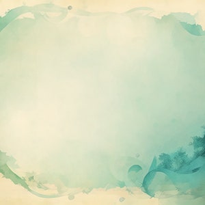 Vintage Underwater / Ocean / Sea Digital Background Paper / Junk ...