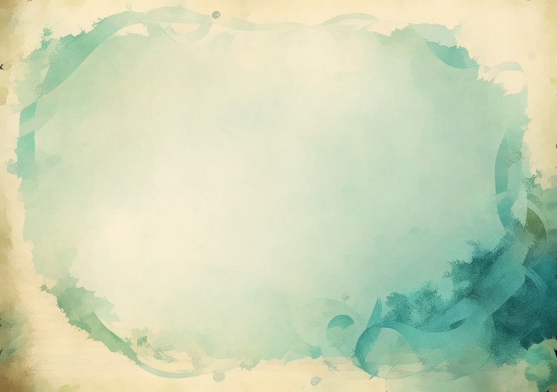 Vintage Underwater / Ocean / Sea Digital Background Paper / Junk ...