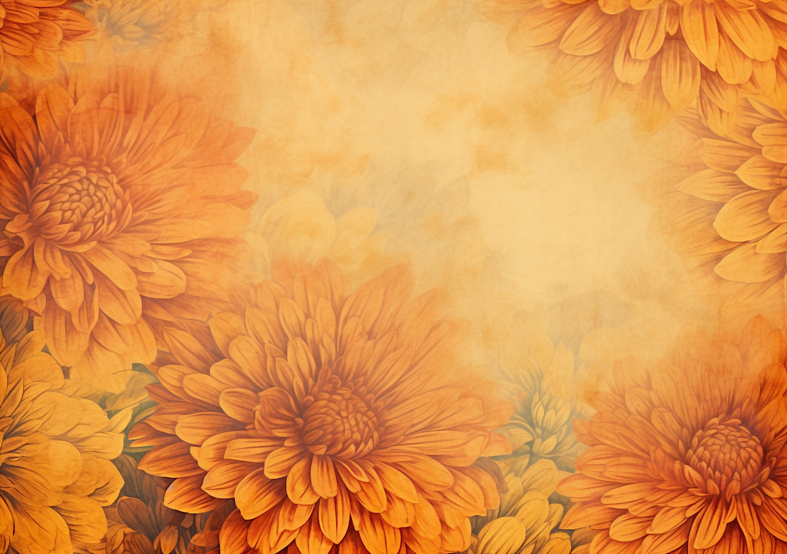 Watercolor Fall Flowers Digital Paper: Scrapbook & Journal (digital ...