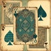 Vintage Playing Card Digital Paper: Fantasy Scrapbook Backgrounds ...