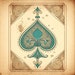 Vintage fantasy Playing Cards Digital Background Paper / Junk Journal ...