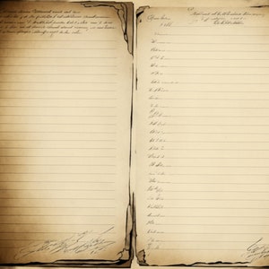 Burnt Journal Page Digital Paper: Vintage Grimoire A4 (digital Download ...