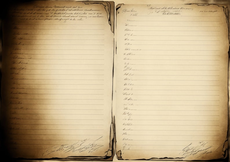 Burnt Journal Page Digital Paper: Vintage Grimoire A4 (digital Download ...