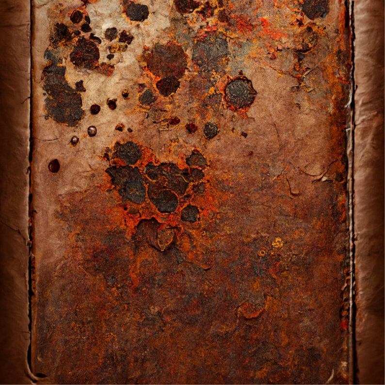 Steampunk Inspired Rusty Textured Digital Background Paper / Prints ...