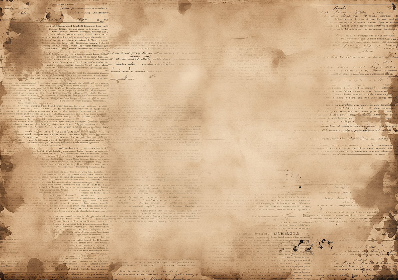 Vintage Newspaper Digital Background Paper Vintage Stained Paper / Junk ...