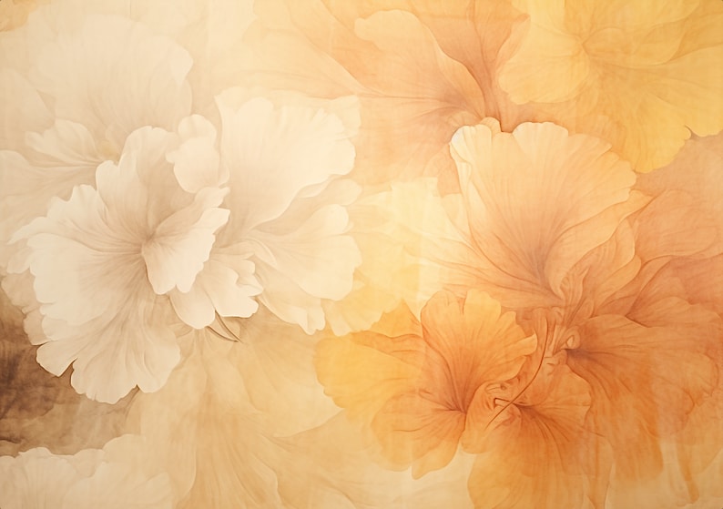 Watercolor Fall Flowers Digital Paper: Scrapbook & Journal (digital ...