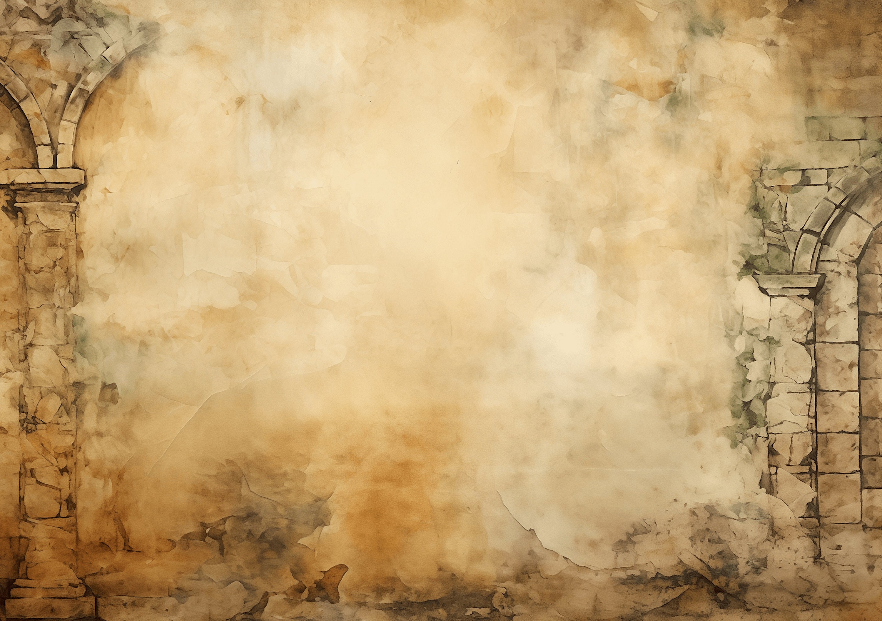 Vintage Ruins Digital Background Papers / Junk Journal / Scrapbooking ...