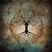 Gothic Tree of Life Abstract Digital Background Paper / Junk Journal ...