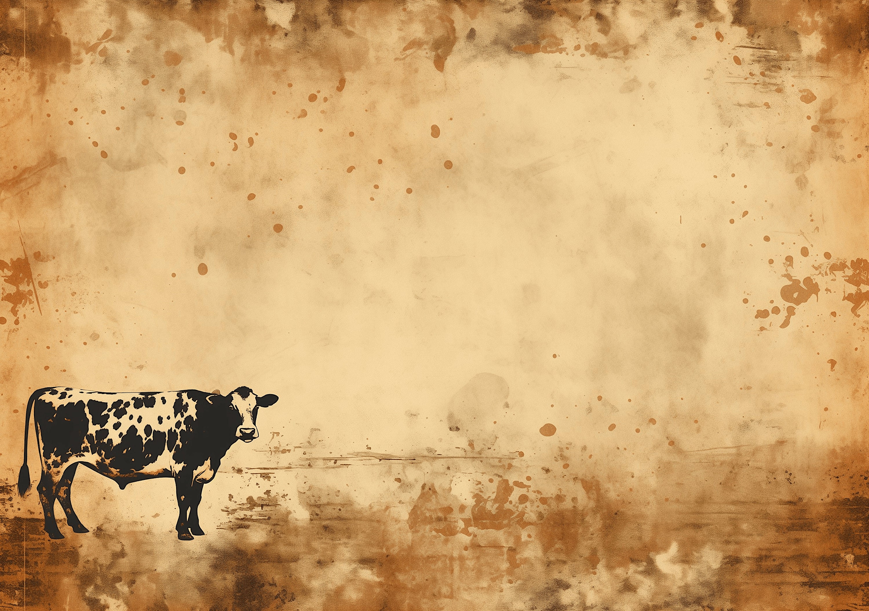 Vintage Cow - Cow Spots - Cow Hide Digital Background Paper / Junk ...