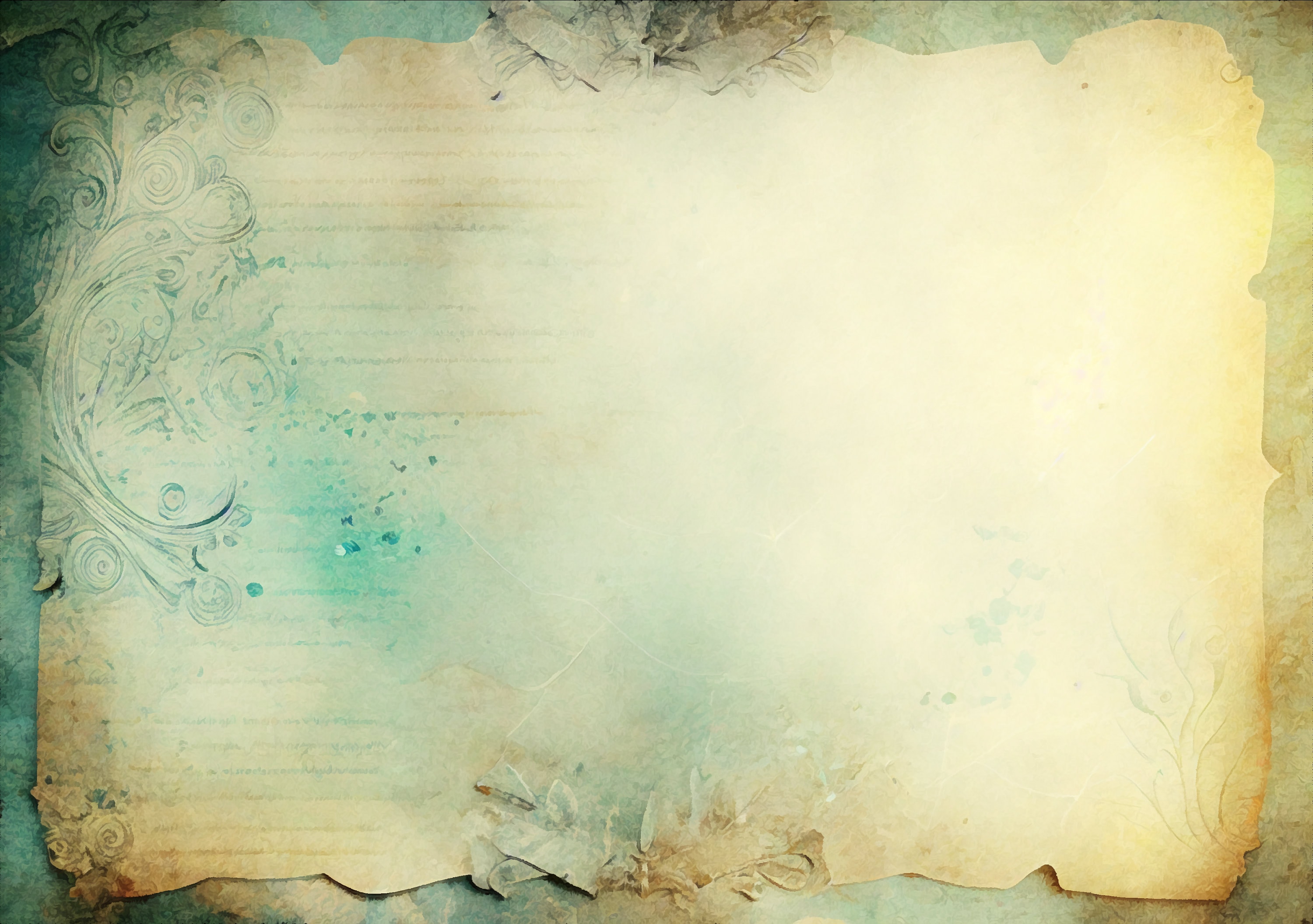 Vintage Underwater / Ocean / Sea Digital Background Paper / Junk ...
