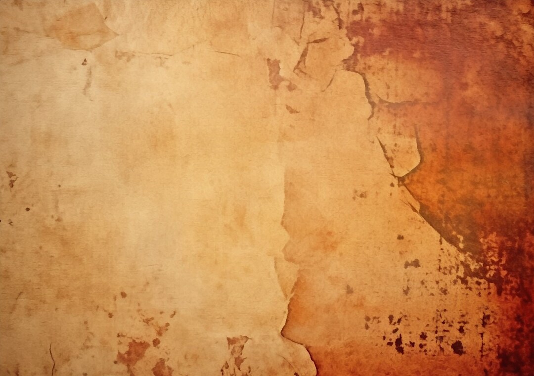 Vintage Stained Paper Background (orange, Red, Yellow, Brown Colours ...