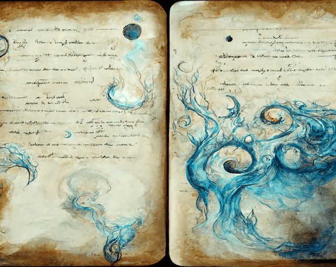 Red Grimoire Paper: Witch Spell Page for Junk Journals (digital ...