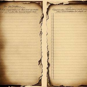 Vintage Burnt Journal Bound Book Look Digital Background Paper ...