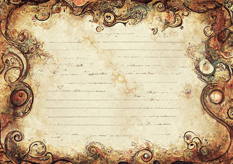 Red Grimoire Paper: Witch Spell Page for Junk Journals (digital ...