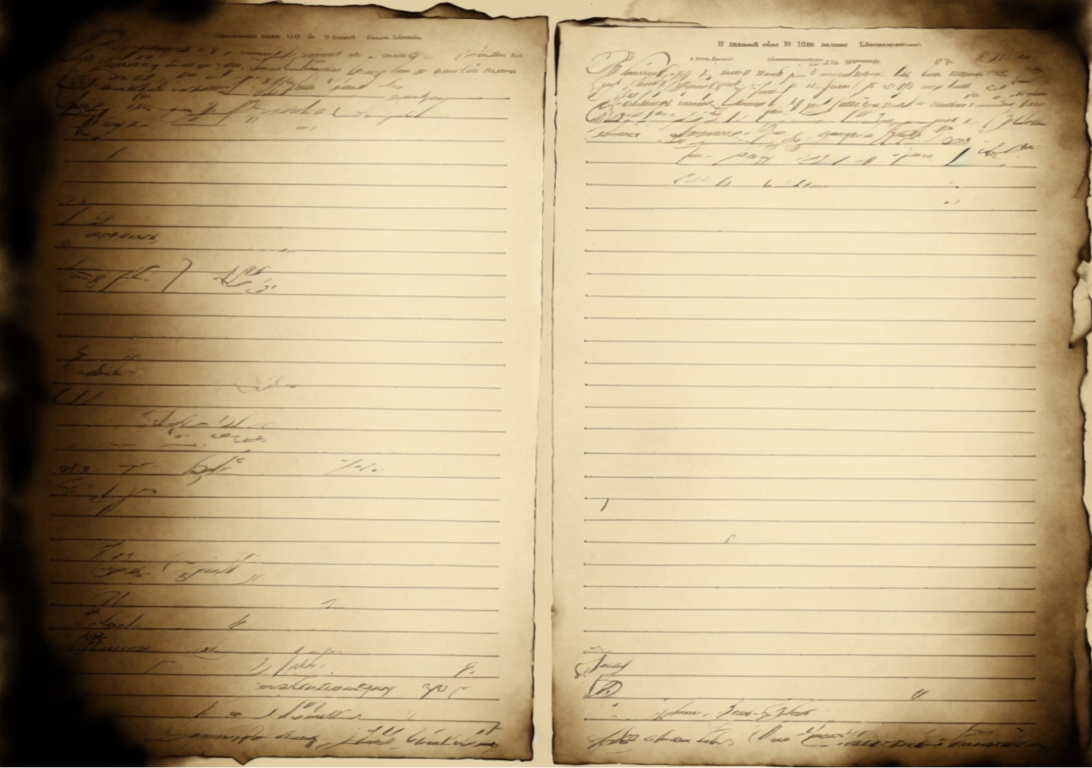 Vintage Burnt Journal Bound Book Look Digital Background Paper ...