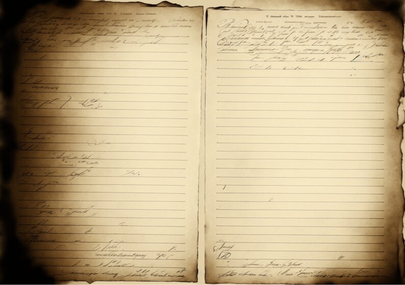 Burnt Journal Page Digital Paper: Vintage Grimoire A4 (digital Download ...