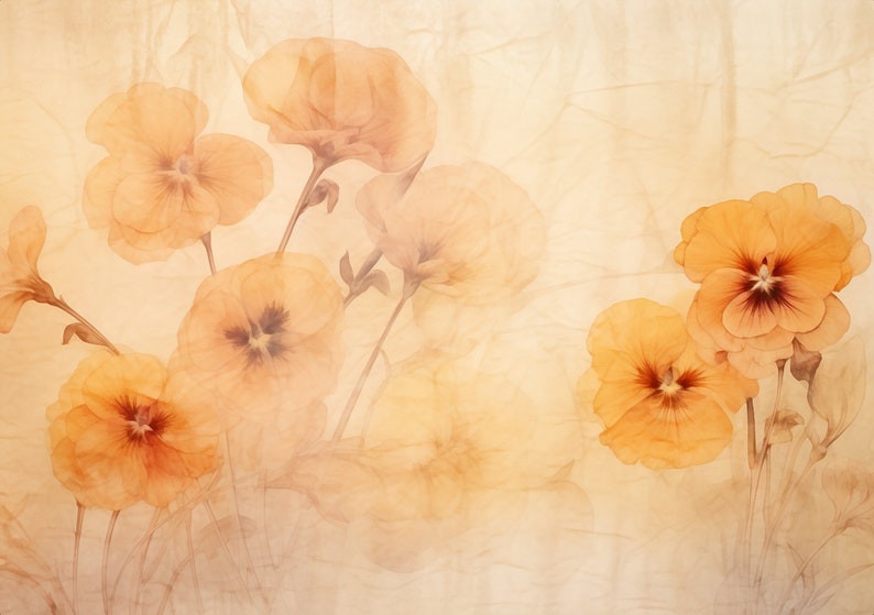 Watercolor Fall Flowers Digital Paper: Scrapbook & Journal (digital ...