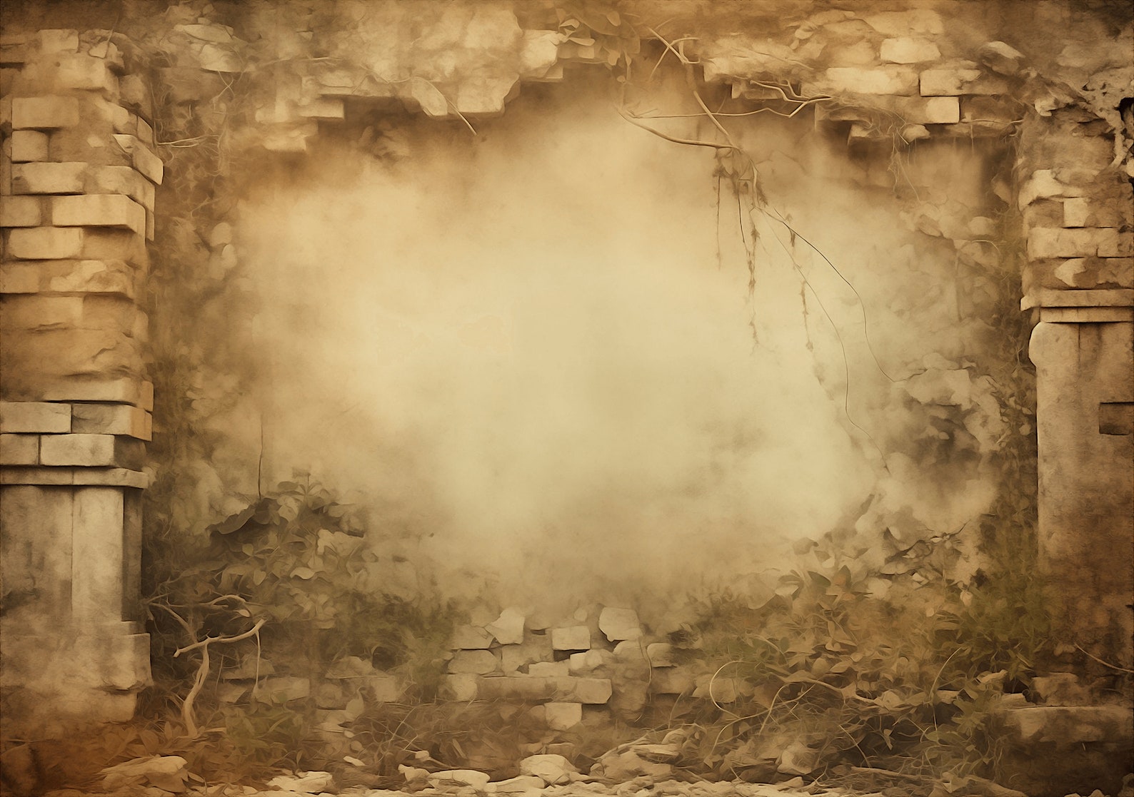 Vintage Ruins Digital Background Papers / Junk Journal / Scrapbooking ...