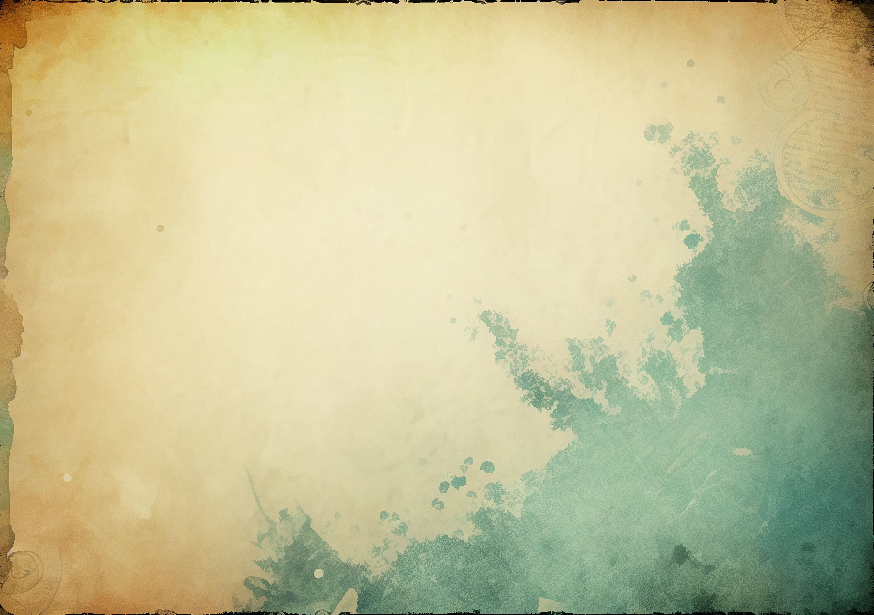 Vintage Underwater / Ocean / Sea Digital Background Paper / Junk ...