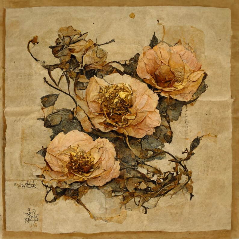 Vintage Rose Inspired Digital Background Paper / Scrapbooking - Etsy