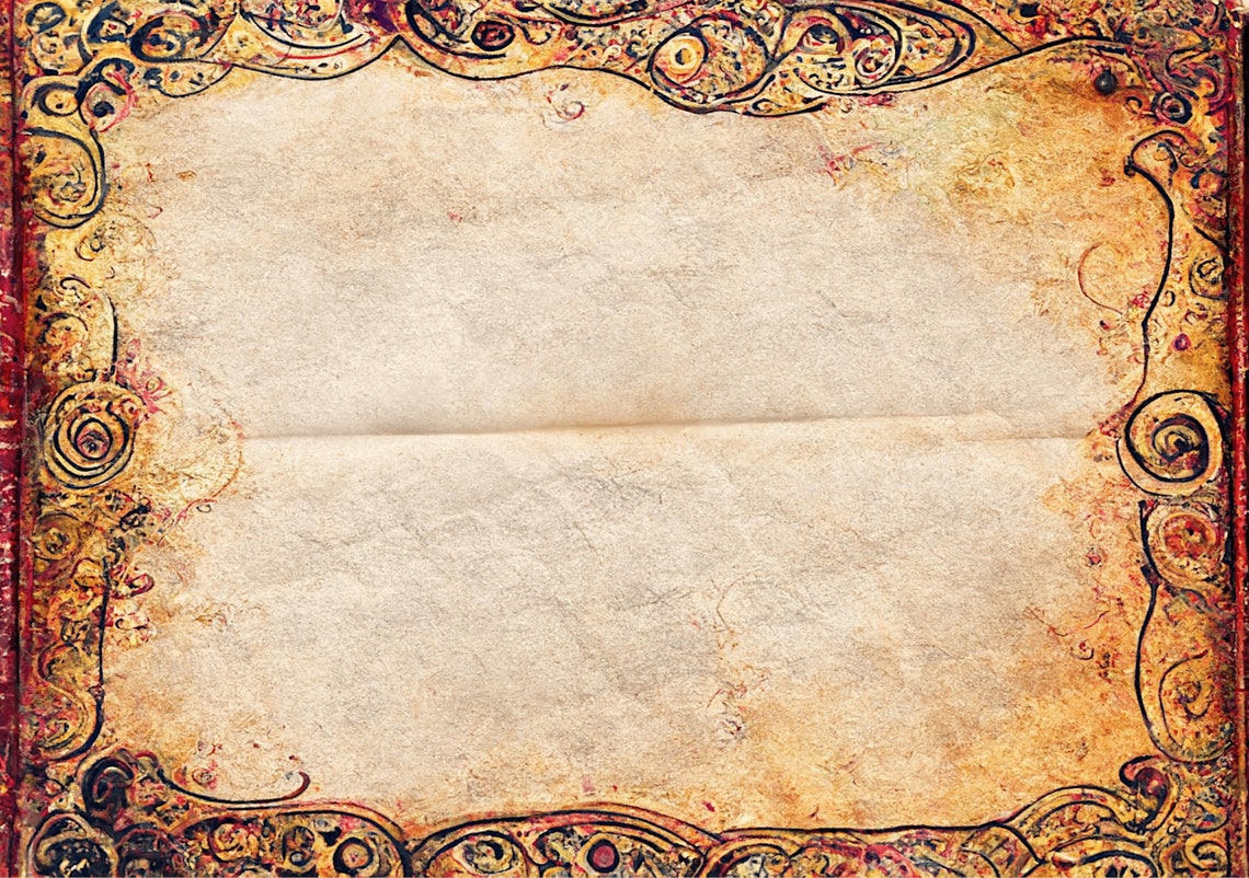 Red Grimoire Paper: Witch Spell Page for Junk Journals (digital ...
