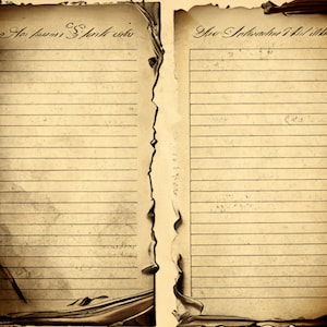 Vintage Burnt Journal Bound Book Look Digital Background Paper ...