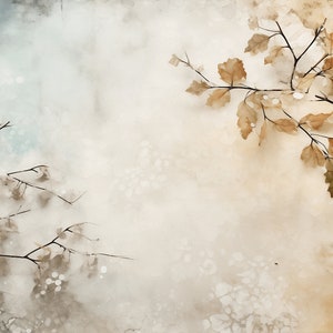 Vintage Winter / Snow Digital Background Paper / Stained Paper ...