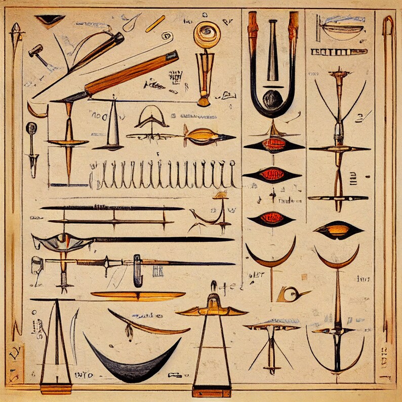 Ancient Egyptian Celestial Navigation Digital Background Paper / Junk ...