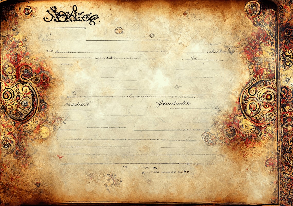 Red Grimoire Paper: Witch Spell Page for Junk Journals (digital ...