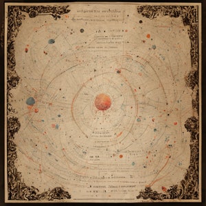 Vintage Astronomy Themed Scrapbooking Digital Background Papers / Junk ...
