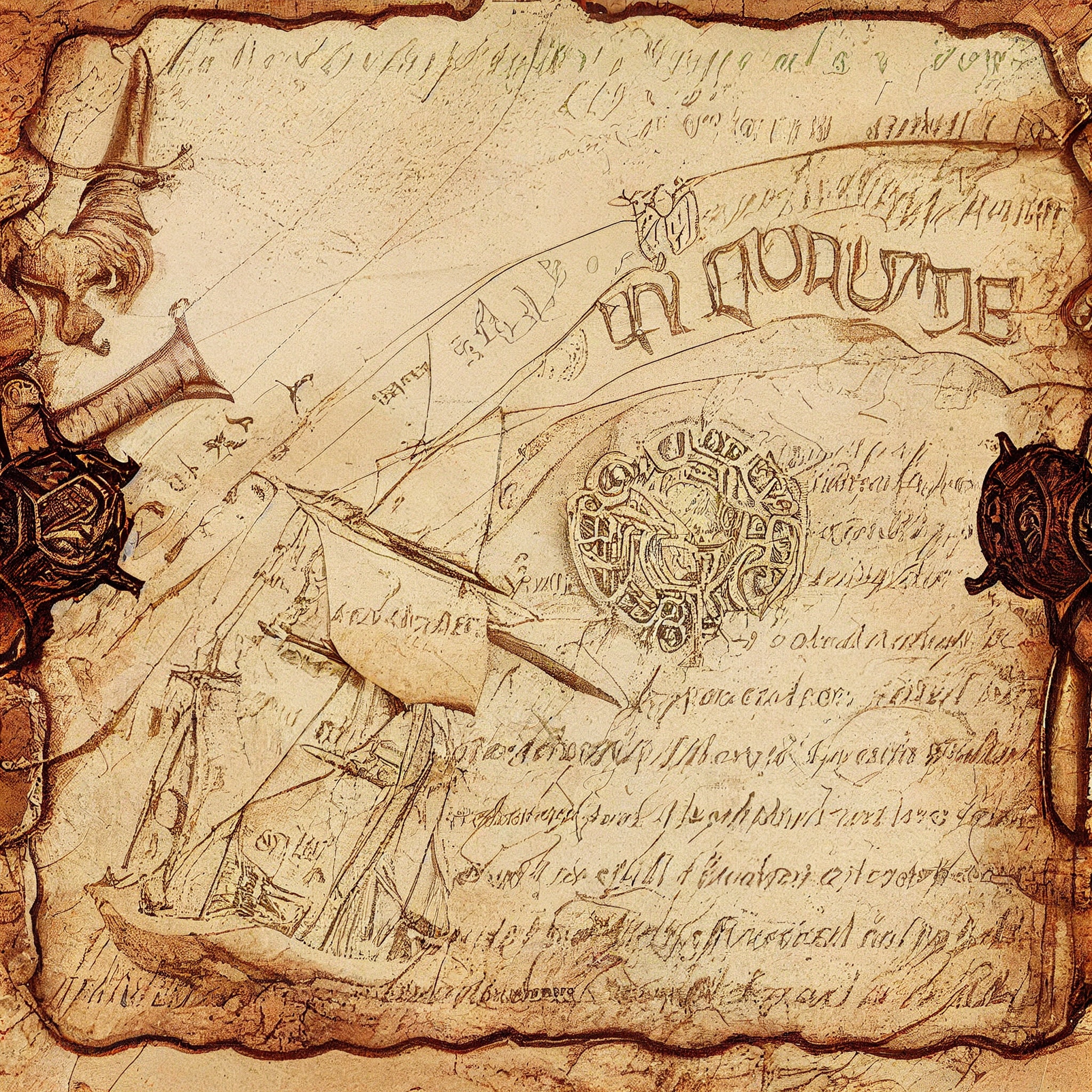 Pirate Background Paper