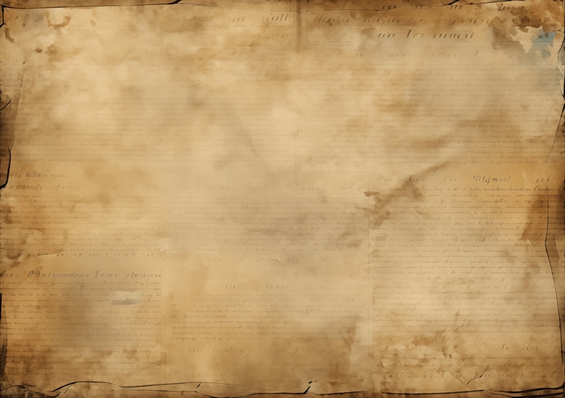 Vintage Newspaper Digital Background Paper - Vintage Stained Paper ...