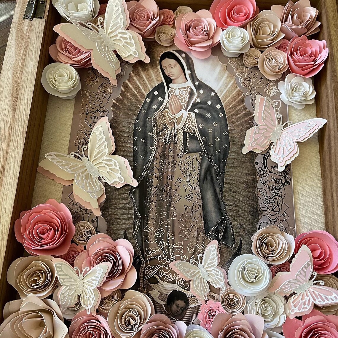 Virgin Mary Shadow Box - Etsy