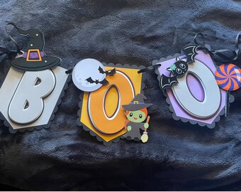 Boo Halloween Banner - Etsy