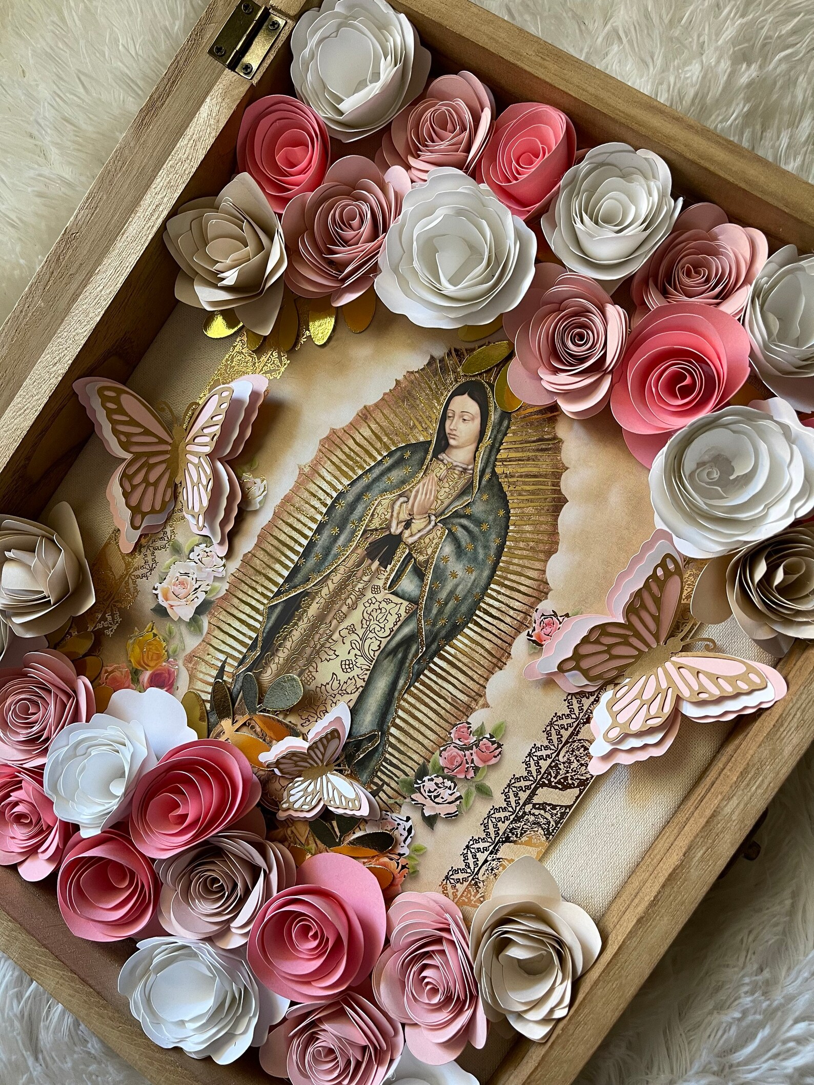 Virgin Mary Shadow Box - Etsy