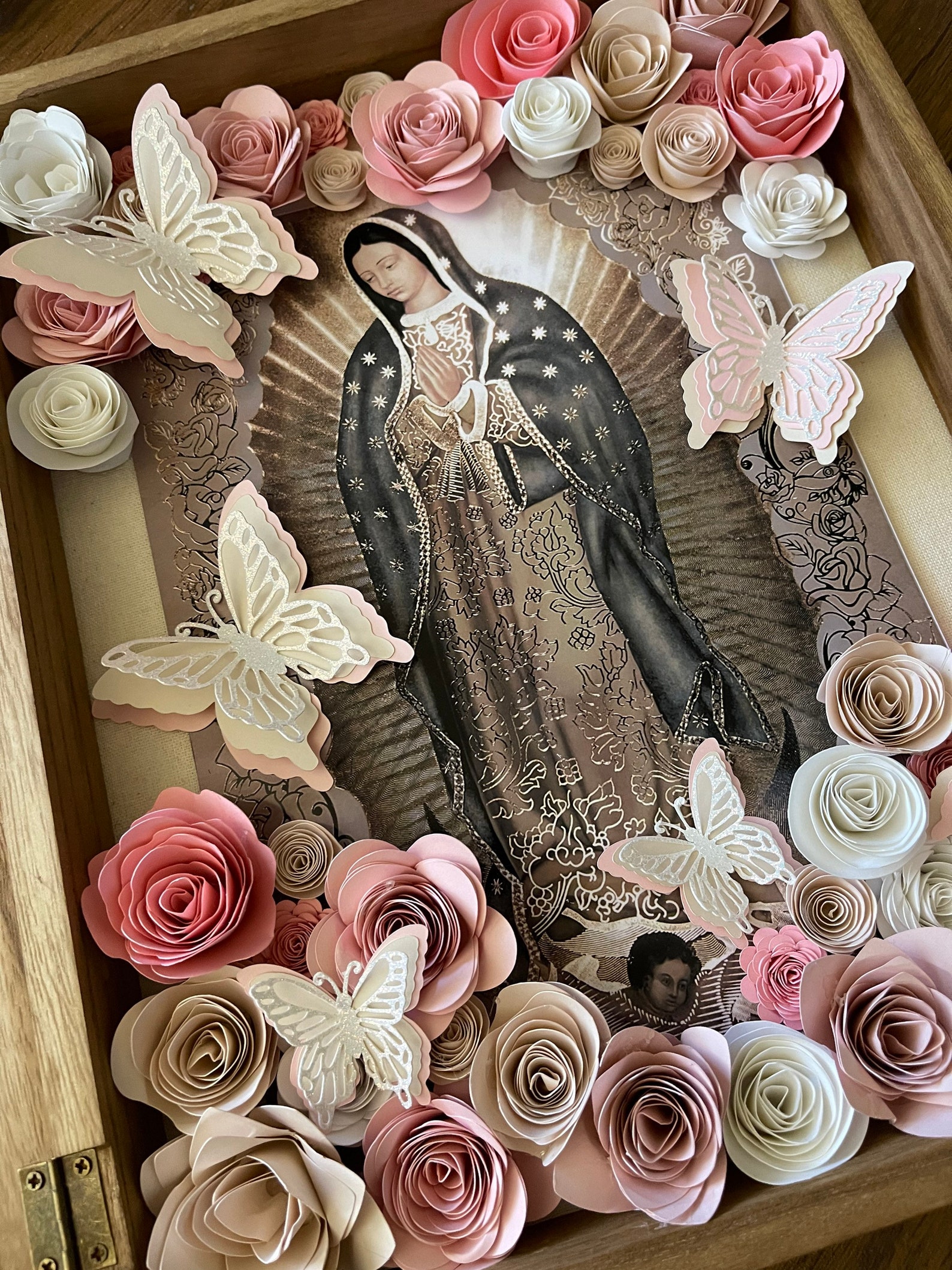 Virgin Mary Shadow Box - Etsy