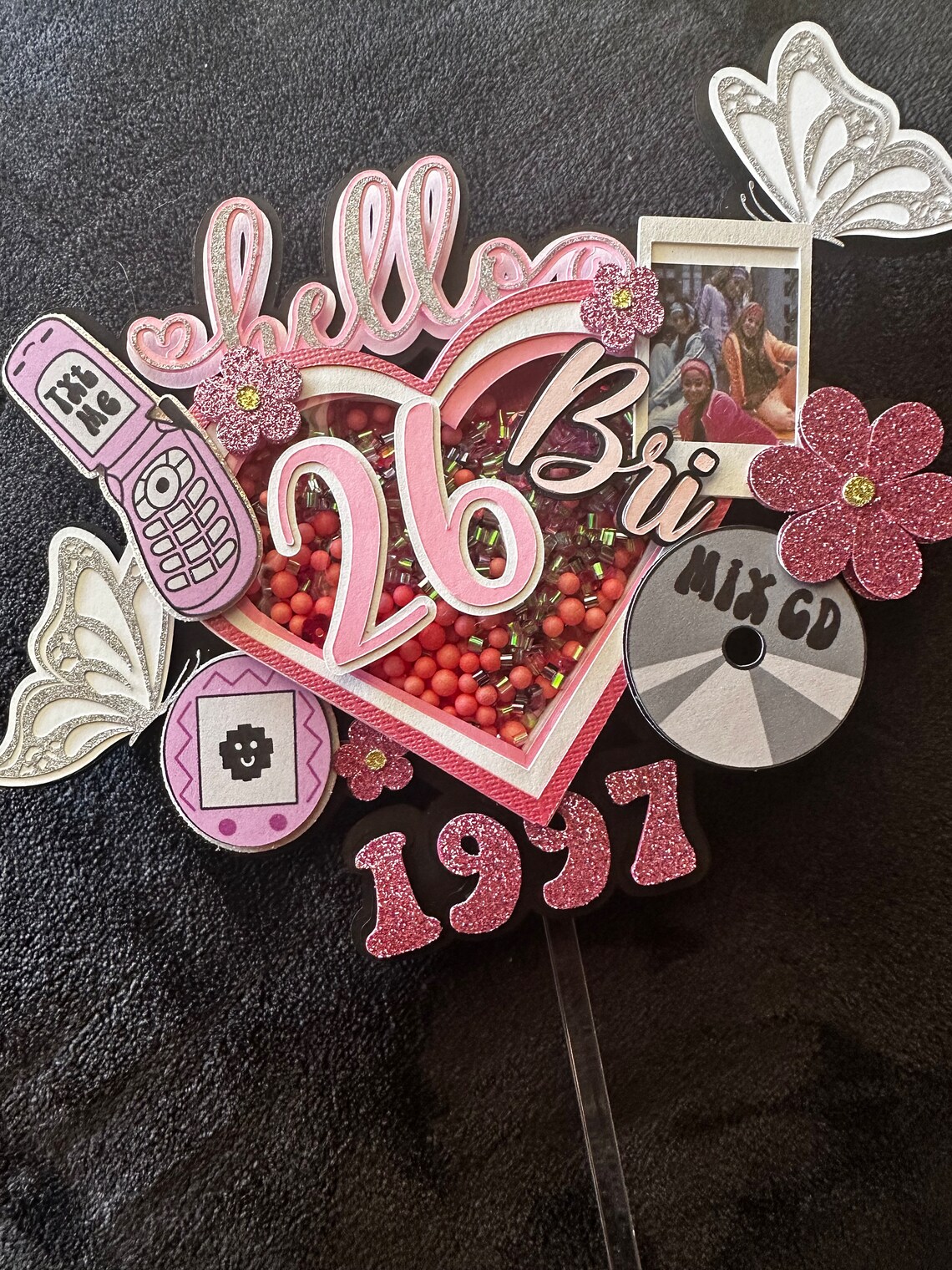 Y2K Inspired Cake Topper - Etsy